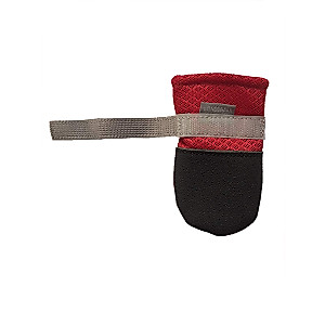 LONSUNEER Dog Boots for Small Dogs Soft Reflective and Nonslip Set of 4 (Small, Red)