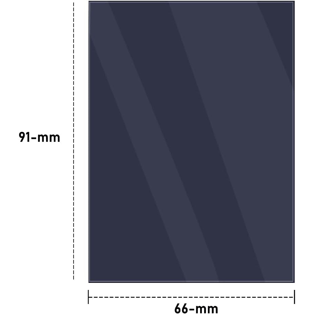 500 Pcs Black Card Sleeves Toploaders for Trading Card, Matte Card Sleeves Deck Card Protectors Compatible with Baseball Cards, Sports Cards, Game Card