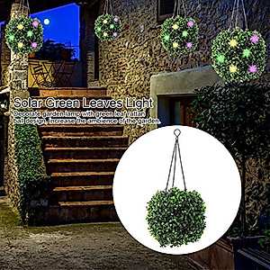 Rattan Balls String Light, Solar LED Rattan Ball Lights Solar String Lights Garden for Home Decor for Garden for Outdoor