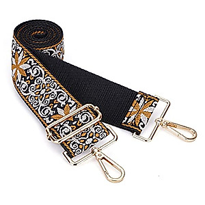 HKCLUF Wide Purse Strap Women Guitar Strap Purse For Women Adjustable Replacement Straps for Handbags Crossbody Shoulder Bucket Bag Replacement Belt