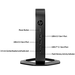 HP t740 Thin Client - AMD Ryzen V1756B Quad-core (4 Core) 3.25 GHz - TAA Compliant - 8 GB RAM DDR4L SDRAM - 64 GB Flash - AMD Radeon Vega 8 Graphics - Gigabit Ethernet - Windows 10 IoT Enterprise (En