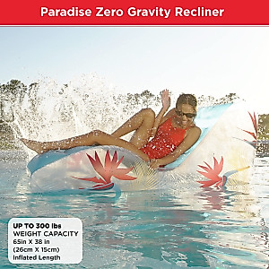 New Aqua Paradise Zero Gravity Pool Recliner Lounge – Bird of Paradise Pool Float Lounger with Cup Holder – The Ultimate Pool Chair
