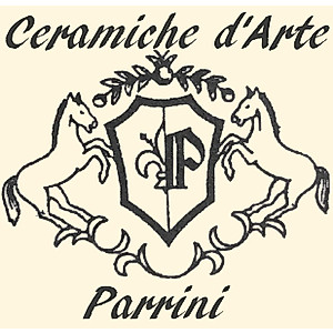 CERAMICHE D'ARTE PARRINI - Italian Ceramic Art Spoon Rest Pottery Holder Hand Painted Decorated Sun Made in ITALY Tuscan