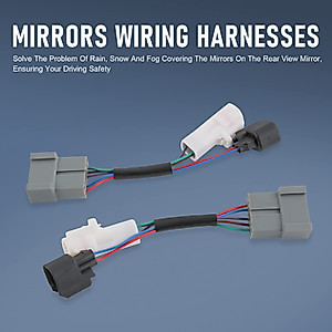 JDMSPEED New Mirrors Power Heated Upgrade Harness Adapter LH RH Pair Set Replacement For Ford Excursion 2000-01, Replacement For Ford F250 F350 F450 F550 1999 2000 2001 2002 2003 Mirror Wiring Adapter