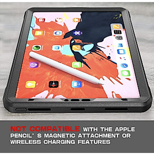 iPad Pro 11 '' Case 2018 Release, SUPCASE UB Pro Series with Built-in Screen Protector Kickstand Full-body Rugged Protective Case for Apple iPad Pro 11 Inch 2018, Not Compatible Apple Pencil (Black)