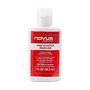NOVUS 7033 | Plastic Clean & Shine | Fine Scratch Remover #2 | 2 Ounce Bottle