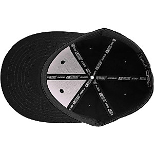 KNW-2364 BLK (7 3/8) The Real Original Fitted Flat-Bill Hats True-Fit, 9 Sizes & 20 Colors