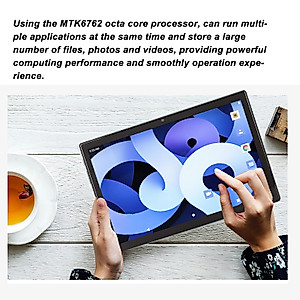 ASHATA Tablet 10.1 Inch for Android 11, 4GB RAM 128GB ROM Tablet, HD Screen MTK6762 Front 2MP Rear 5MP Camera with WiFi BT FM OTG 5000mAh Dual SIM Card Slots (Blue)