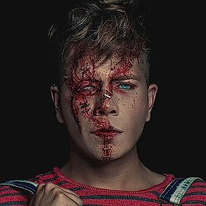 Mehron Makeup 3-D Gel | Gelatin Special Effects Makeup | Halloween FX Makeup & Scarring Gel | Fake Skin for Stage, Screen, Theater, Cosplay, and Halloween (2 oz) (Fleshtone)