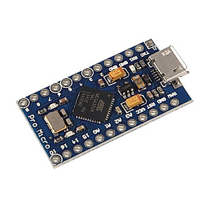 AITRIP 4PCS Pro Micro Atmega32U4 5V 16MHz Bootloadered IDE Micro USB Pro Micro Development Board Microcontroller Compatible with Pro Micro Serial Connection with Pin Header