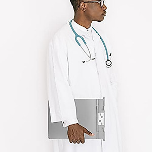 MAGICLULU 4pcs Case Folder A4 Binder Office Binders Plastic Paper Clips Profile Hardboard Clipboard with Storage Folders Abs Grey Office Document Clip Exam Paper Base Office Clip Boards Care