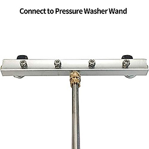 Xiny Tool Pressure Washer Undercarriage Cleaner, Under Car Washer Water Broom with 13 Inch Extension Wand and 45-Degree Angled Wand, 4000 PSI