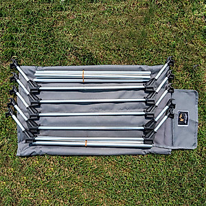 Ultralight Portable Folding Single Camp Tent Cot Bed Aluminium Alloy Metal Frame Heavy Duty Include Storage Bag for Indoor Outdoor Hiking Fishing Hunting Car Travel for Adult or Kids