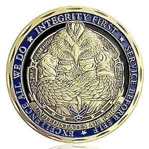 U.S.AF Core Values Air Force Military Challenge Coin