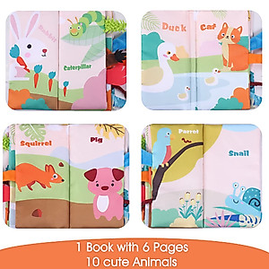 Baby Soft Book & Wrist Rattles for Babies 0-6 Months Toys,Baby Rattle Socks, Crinkle Books for Babies