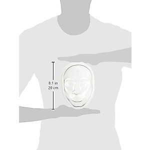 Roylco Plastic Make-A-Mask Multi-Cultural Mask Forms, Clear, Set of 10