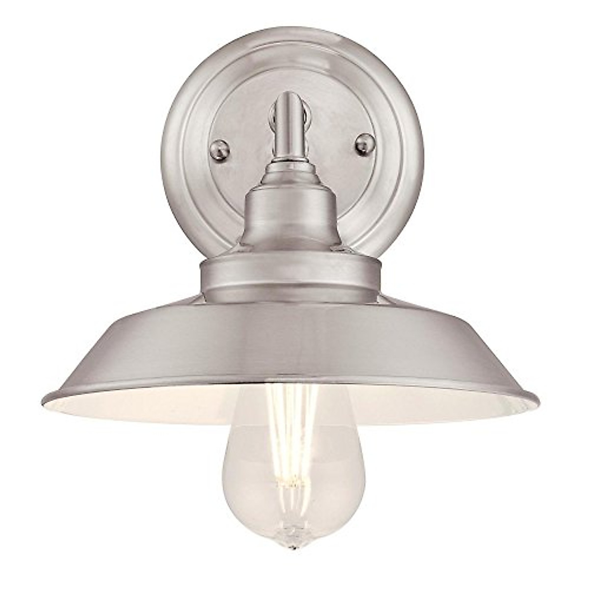 Westinghouse Lighting 6354300 Wall Fixture, One Light BN, Brushed Nickel