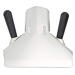 French Fry Scoop, Stainless Steel Food Chips Scoop, Heavy Duty Popcorn Scoop with Handle, Desserts Scooper(Double handle)