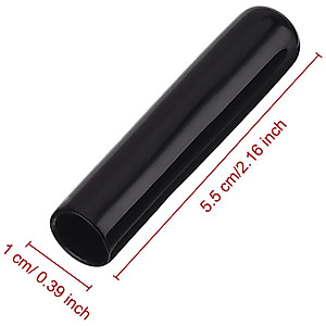 Lounsweer 100 Pcs Black Rubber Pourer Cap Liquor Bottle Pourer Cover Dispenser Spout Dust Covers Liquor Bottle Covers Spout Cap