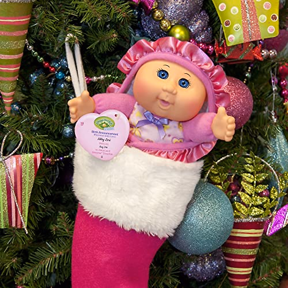 Cabbage Patch Kids Official, Newborn Baby Doll Girl - Comes with Swaddle Blanket and Unique Adoption Birth Announcement