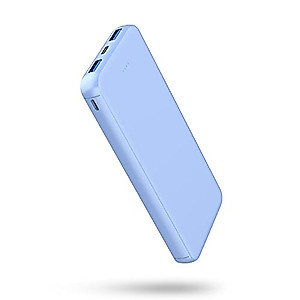 SIXTHGU Portable Charger Power Bank 10000mAh, Dual USB Output with USB C Input, Fast Charging External Battery Pack Compatible for iPhone, Samsung Galaxy, Android Phone,etc