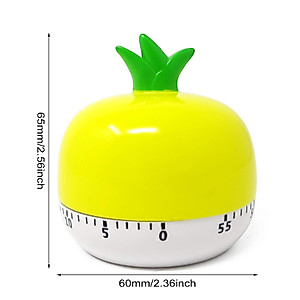 yueton Cute Vegetables 60 Minutes Cooking Mechanical Timer temporizador for Kitchen Alarm Home Desktop Decor