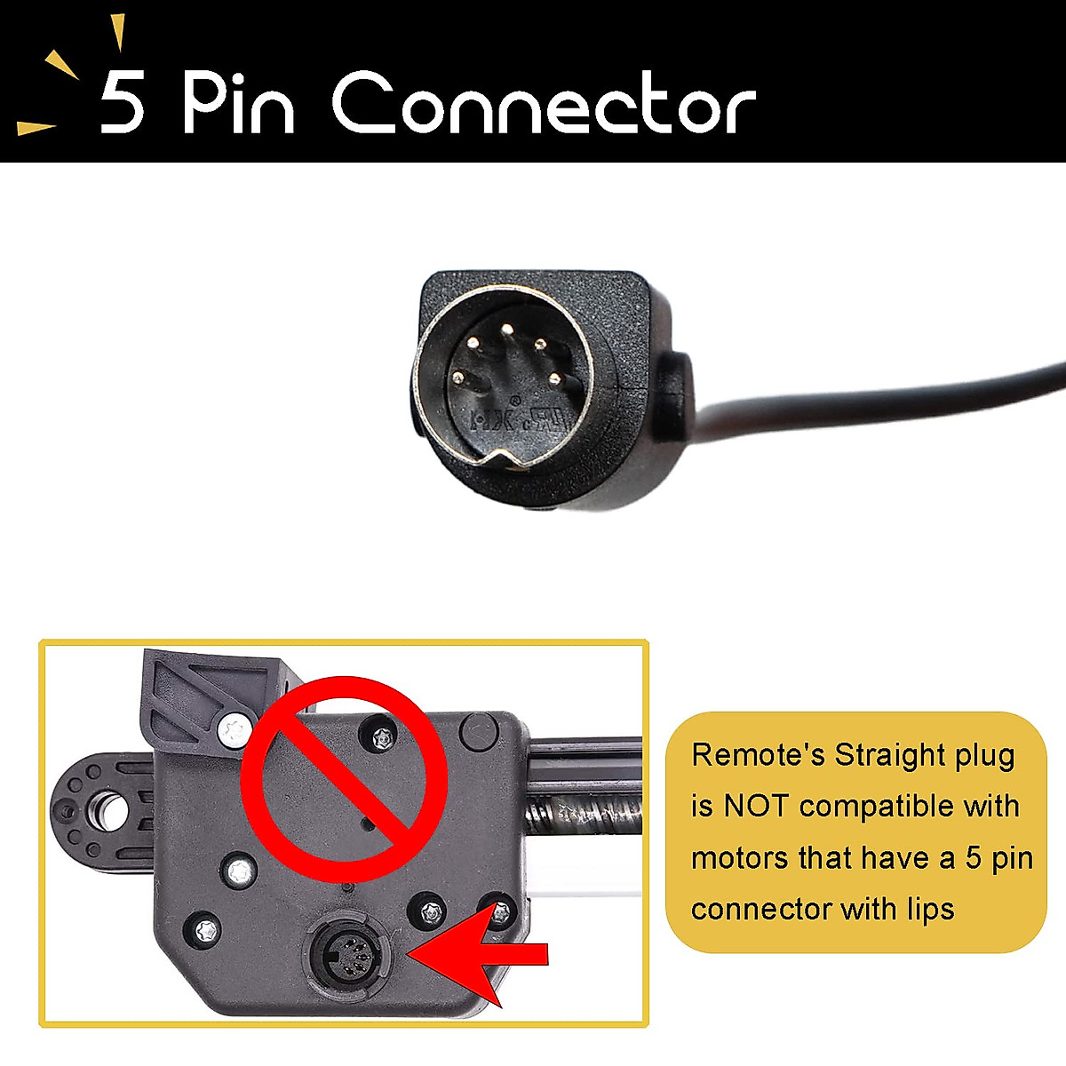 IdeaEuropa 6 Button 5 Pin Prong Remote Handset Controller with USB Hand Control for Catnapper Lift Chairs Power Recliners