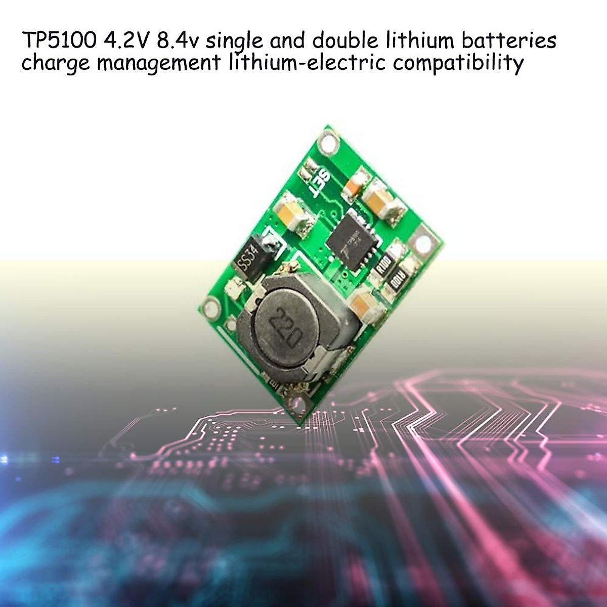 KOOBOOK 3Pcs TP5100 4.2v 8.4v Double Single Lithium Battery Charge Management Lithium Charging Board Compatible 2A Rechargeable Lithium Plate Connector