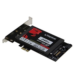 Sedna PCI Express (PCIe) SATA III (6G) SSD Adapter with 1 SATA III Port (with Built in Power Circuit, no Need SATA Power Connector, Best for Mac), SSD not Included