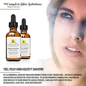 Natural Best Vitamin CE Serum - 2 oz With Ferulic,Hyaluronic Acid, Vitamin C 15% - Made In USA