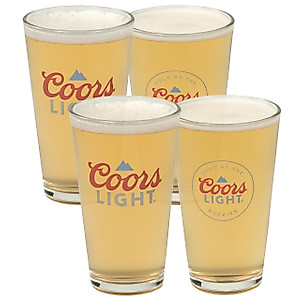 LORD'S ROCKS Coors Light 16oz Pint Glass - Set of 4 Authentically Licensed Compatible