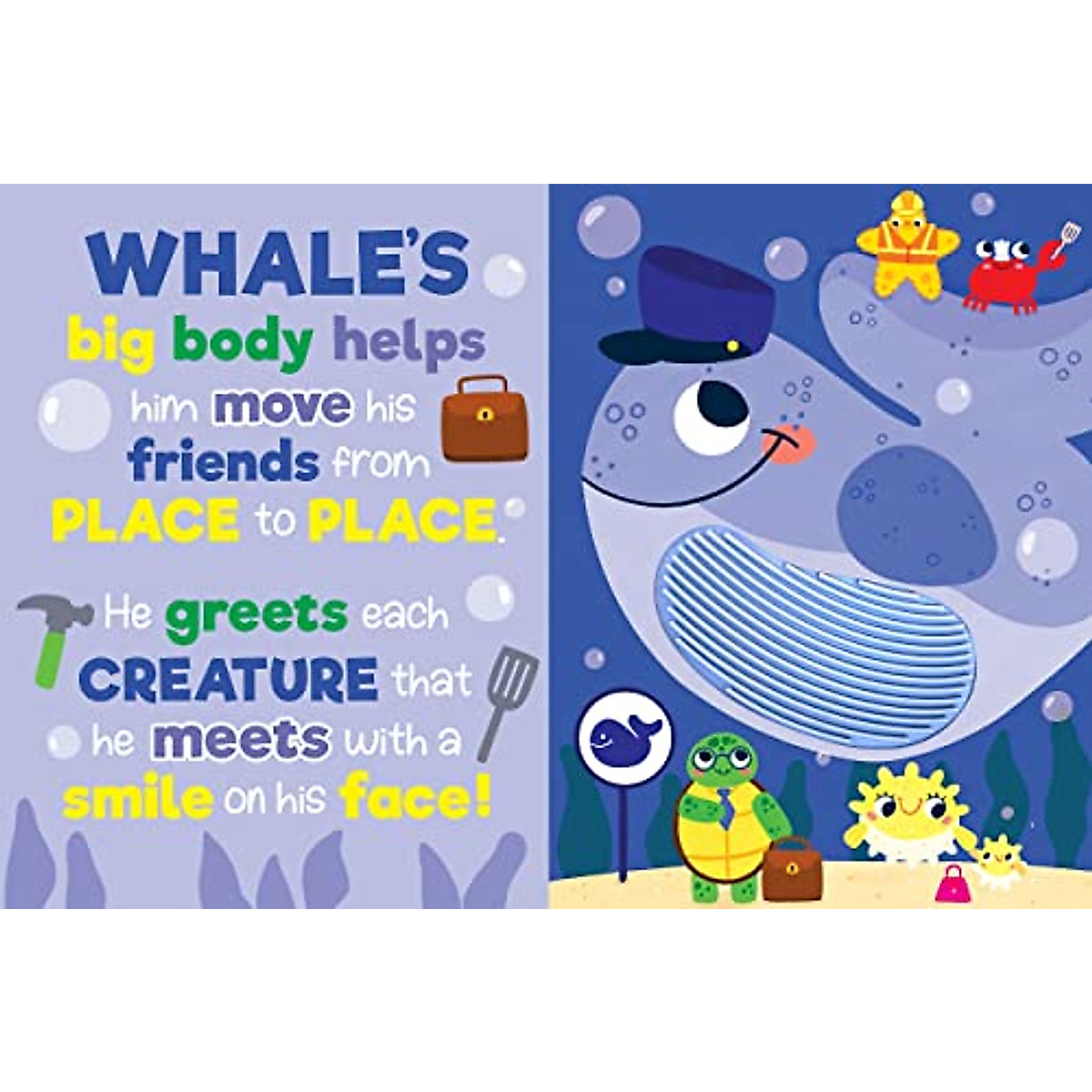 Silly Sea Creatures - Silicone Touch and Feel Board Book - Sensory Board Book