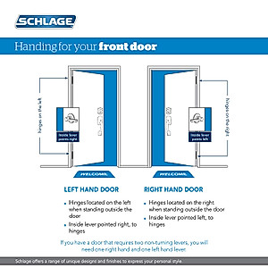 Schlage FE285 716 Acc CAM RH Lower Half Handleset, Camelot Interior Trim, Aged Bronze