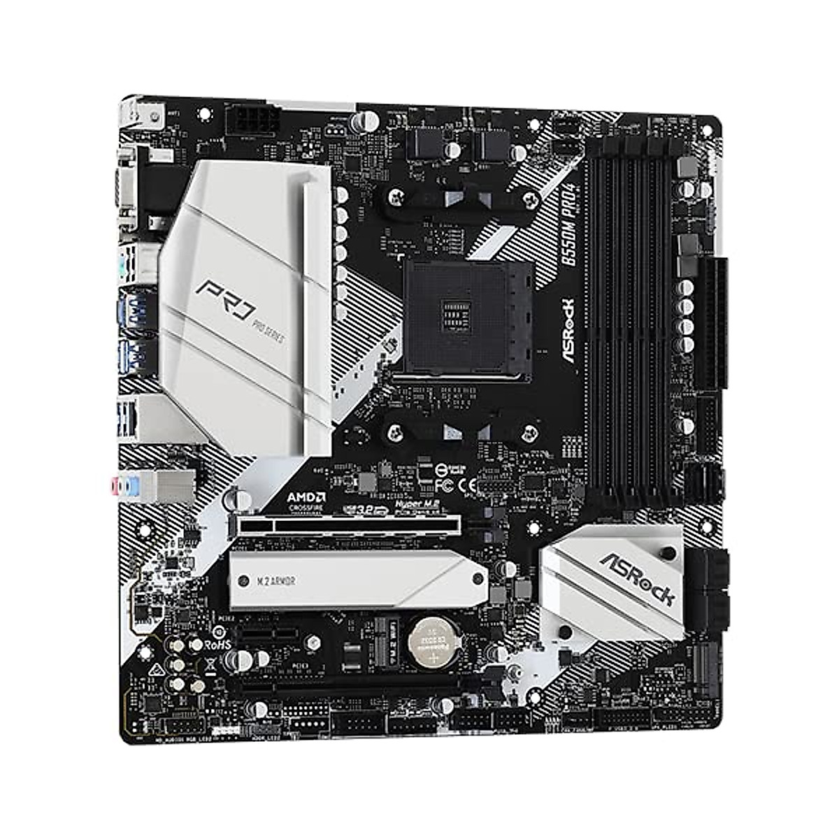 ASRock B550M PRO4 Supports 3rd Gen AMD AM4 Ryzen™ / Future AMD Ryzen™ Processors Motherboard