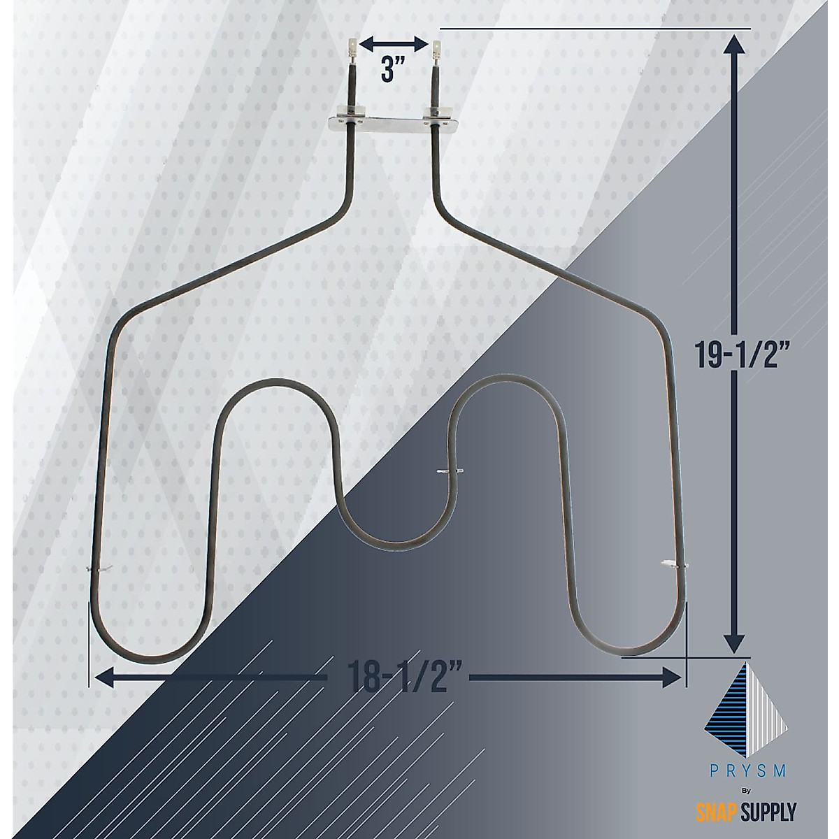 PRYSM WB44T10011 Oven Bake Element Replacement - Compatible with General Electric, Hotpoint, RCA Ranges replaces WB44T10011, WB44T10059, 820921, AH249286, EA249286, PS249286