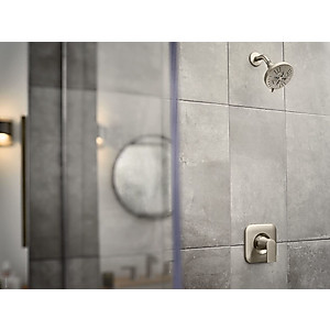 Moen 200W0SRN Hydro Energetix Eight-Function 5" Diameter Spray Head Standard, Brushed Nickel