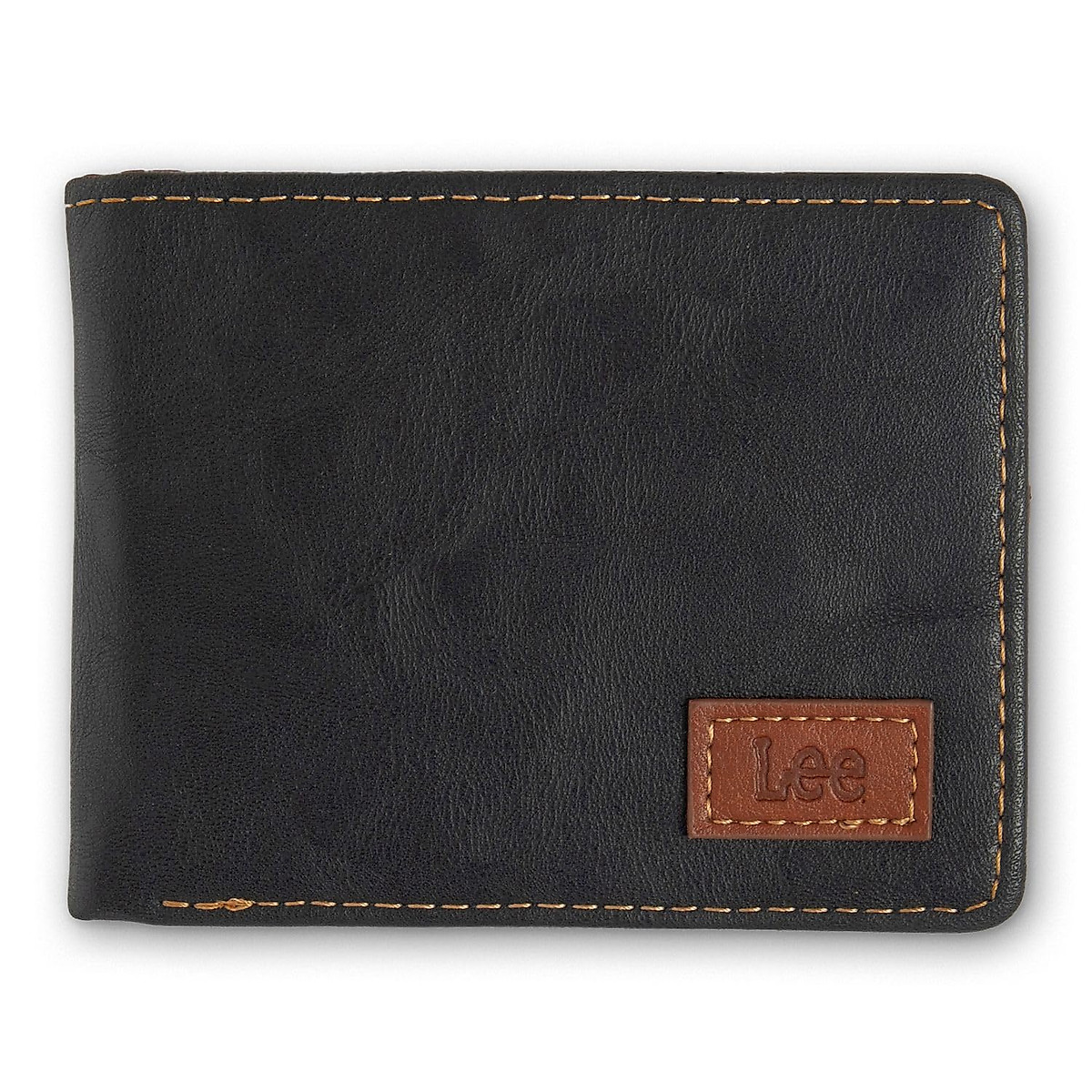 Lee Men’s Bifold Wallet Slim Casual Everyday Minimalist Cash and Card Holder (Black)