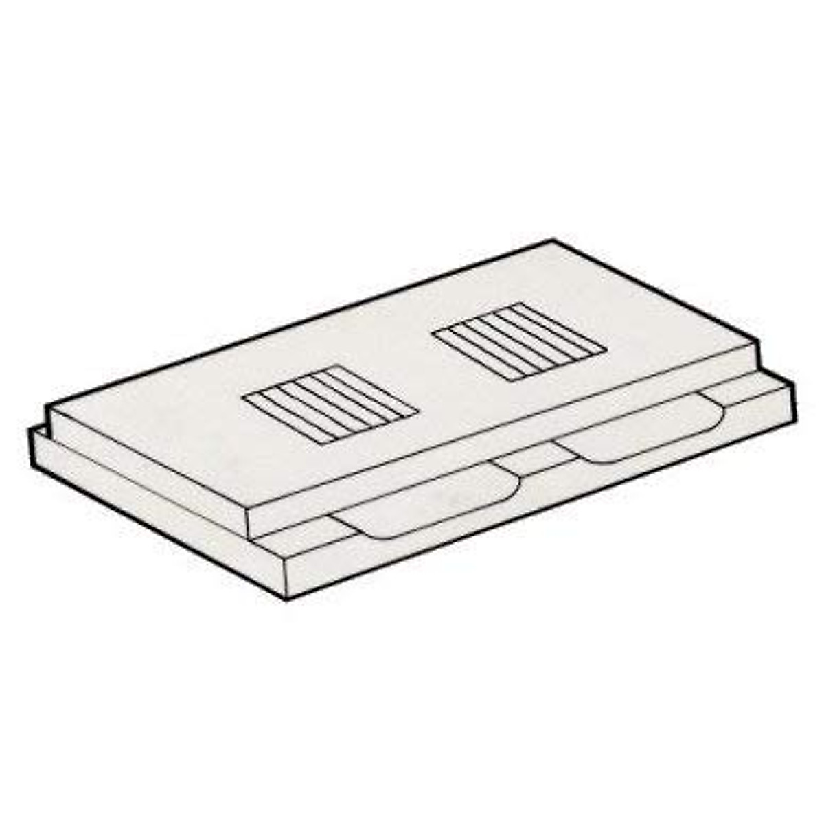 The Original Two-Chamber Opaque McMaster Counting Vet Slide by Chalex, Fecal Sample Worm Egg EPG Count for Parasites in Horses Sheep Cattle and Goats, for Veterinarian and Farm
