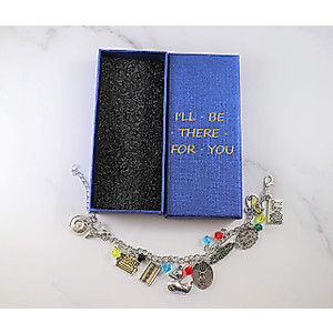 Friends Charm Bracelet （Cute Box Included) - Merchandise Costume Jewelry Gifts for Women, gift for girlfriend, valentine