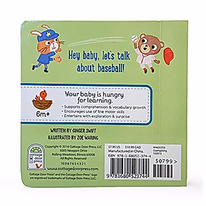 Let's Play Baseball! A Lift-a-Flap Board Book for Babies and Toddlers
