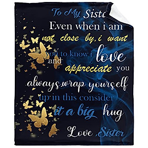 to Sister Gifts Flannel Blanket Fleece Bed Throw Blankets Lightweight Cozy for Bedroom All Season Sofa Decor Gift 40x30 inch for Pets