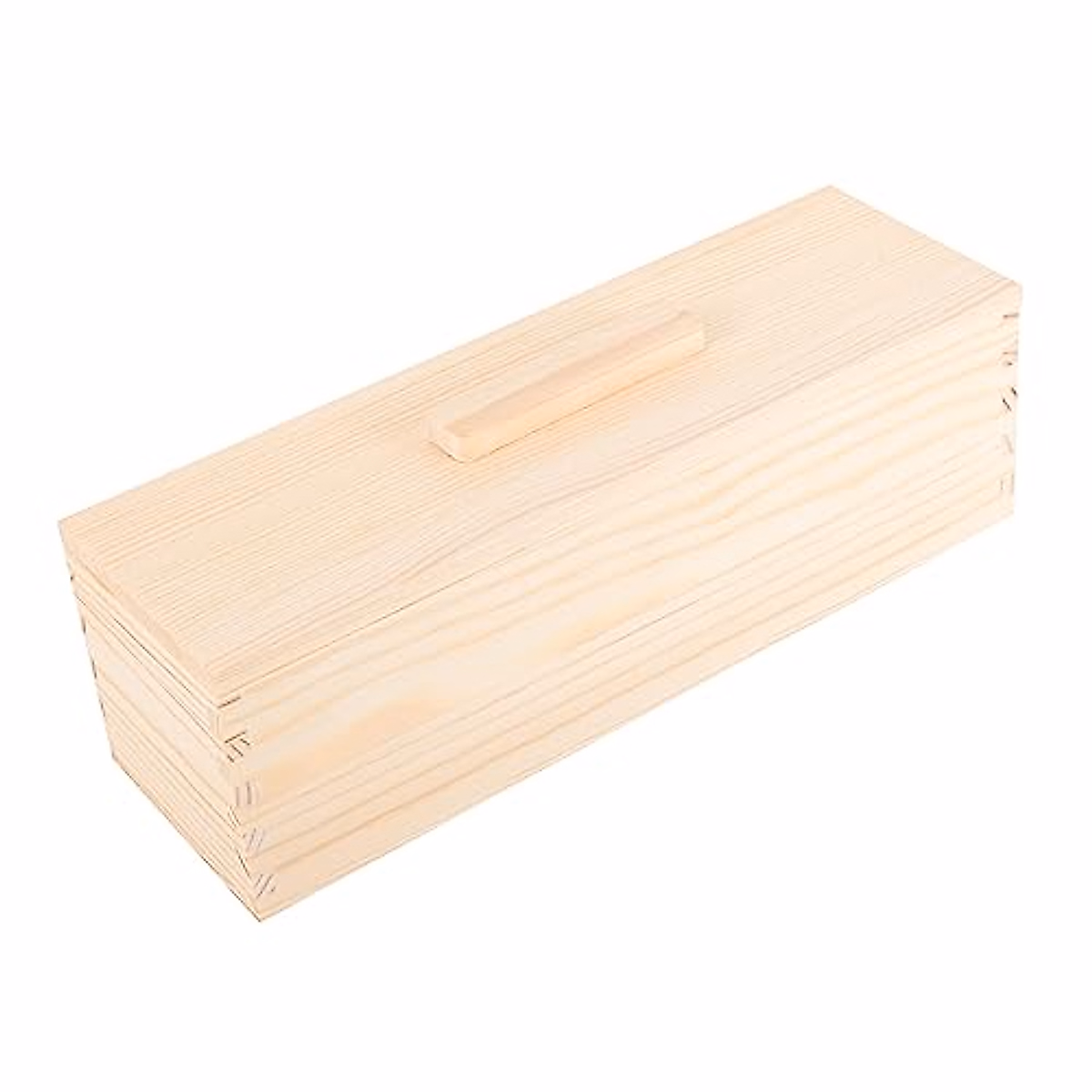 HAKIDZEL toast mold unfinished treasure chest wood bread container kitchen loaf pan nonstick bread pan wood bread bin soap container toast DIY baking mold wooden with cover baking tools