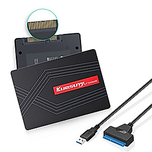 Kuesuny 2TB SATA 2.5" SSD Shark Internal Solid State Drive High Performance Hard Drive for Desktop Laptop SATA III Includes SSD(2TB, SATA 2.5inch)