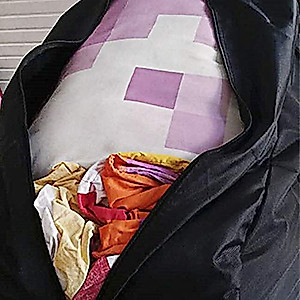 160 Liter Extra Large Storage Bag for Bedding Comforter King Pillows Blankets Clothes Waterproof College Carrying Bag with 2 Handles Zippered Travel Laundry Bag Foldable House Moving Bag Organizer