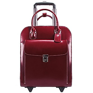 McKlein Briefcase, Red, 13 50 L x 6 W x 16 H