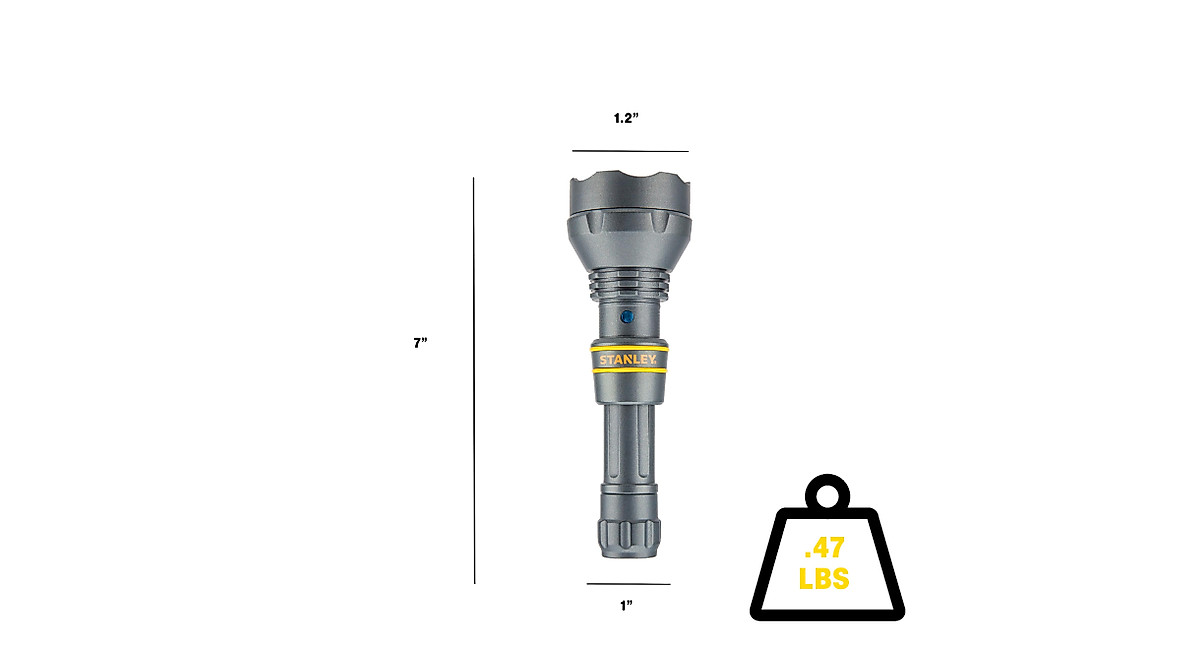STANLEY TL601PS 700 Lumen USB Rechargeable LED Flashlight