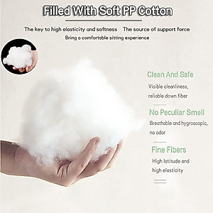 RUNLAIKEJI One-Piece Office Chair Cushion,Thickened and Soft Chair Cushion,Non Slip seat Cushion,Desk Chair Cushion with tie,Office Chair Cushions for Back,Suitable for Home and Office use