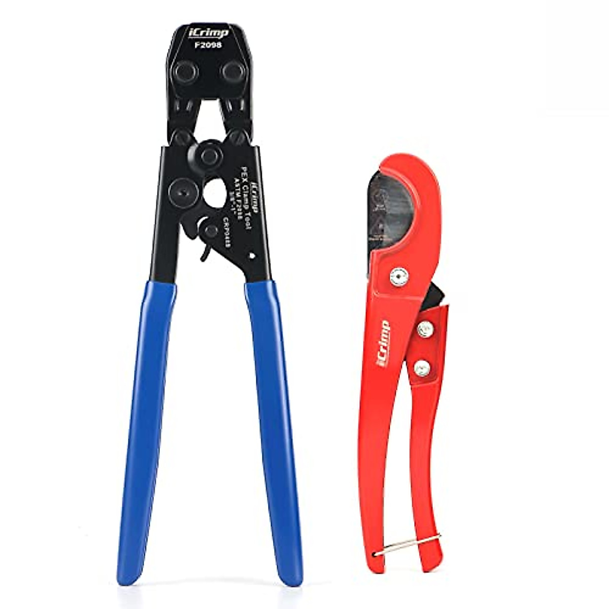 iCrimp PEX Clamp Cinch Tool for 3/8-inch to 1-inch Stainless Steel Clamps meet ASTM F2098 Standard with Pex Pipe Cutter