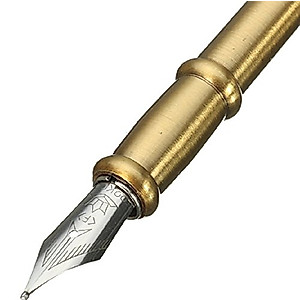 GloDeals Feather Pen Feather Quill Pen Antique Calligraphy Pen Dip Feather Pen Set Writing Case(Blue)