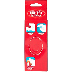 Sentry Petrodex Finger Toothbrush Glove For Pets